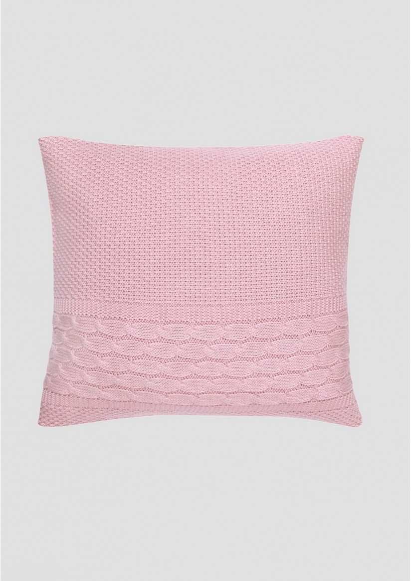 Buy cable knit pillow 150x200 pink 6пд-60 color pink | RITO HOME | Rito